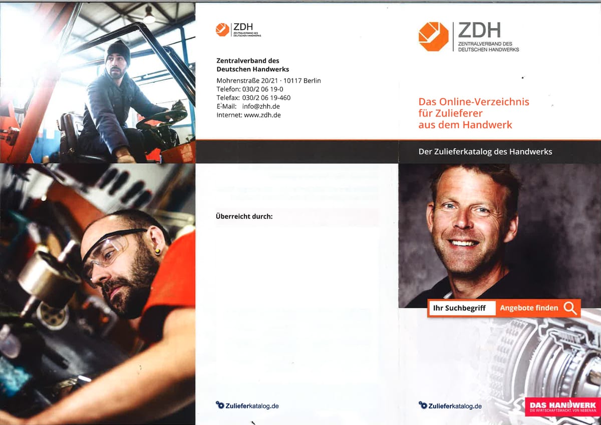 Zulieferkatalog des Handwerks - handwerk magazin