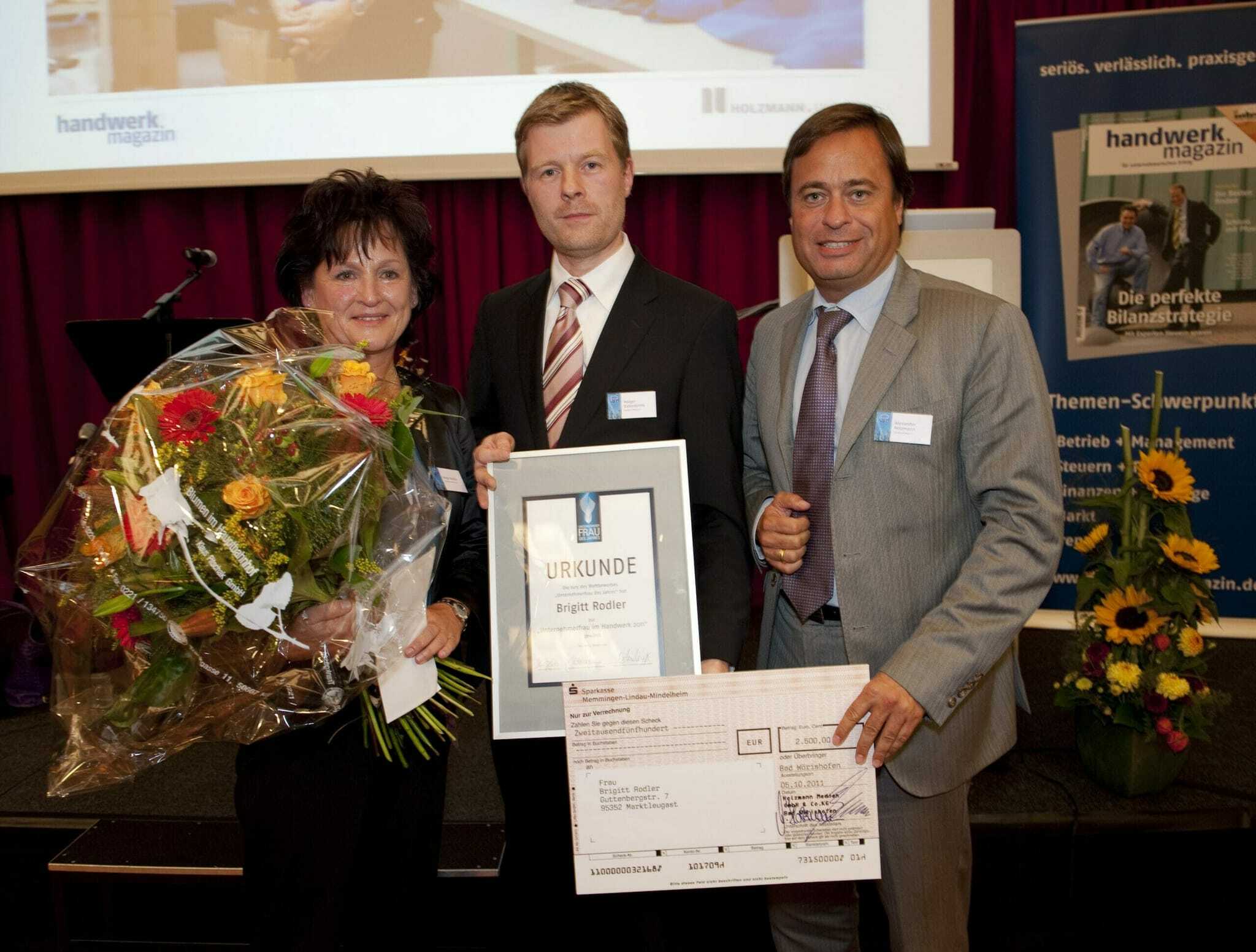 Birgit Rodler ist Unternehmerfrau im Handwerk 2011 - handwerk magazin