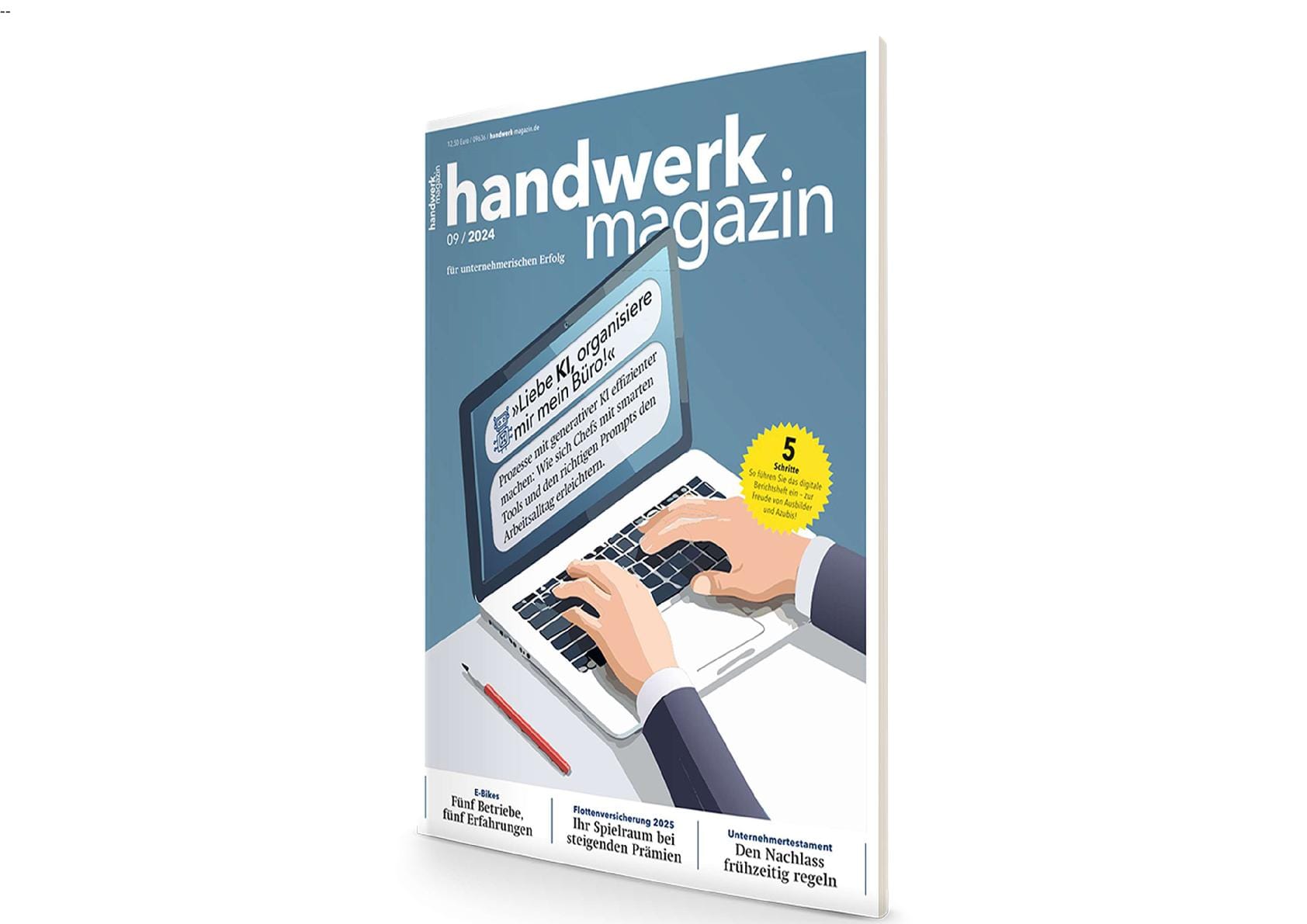 handwerk magazin September-Ausgabe 2024: Effizienz erhöhen mit KI ...